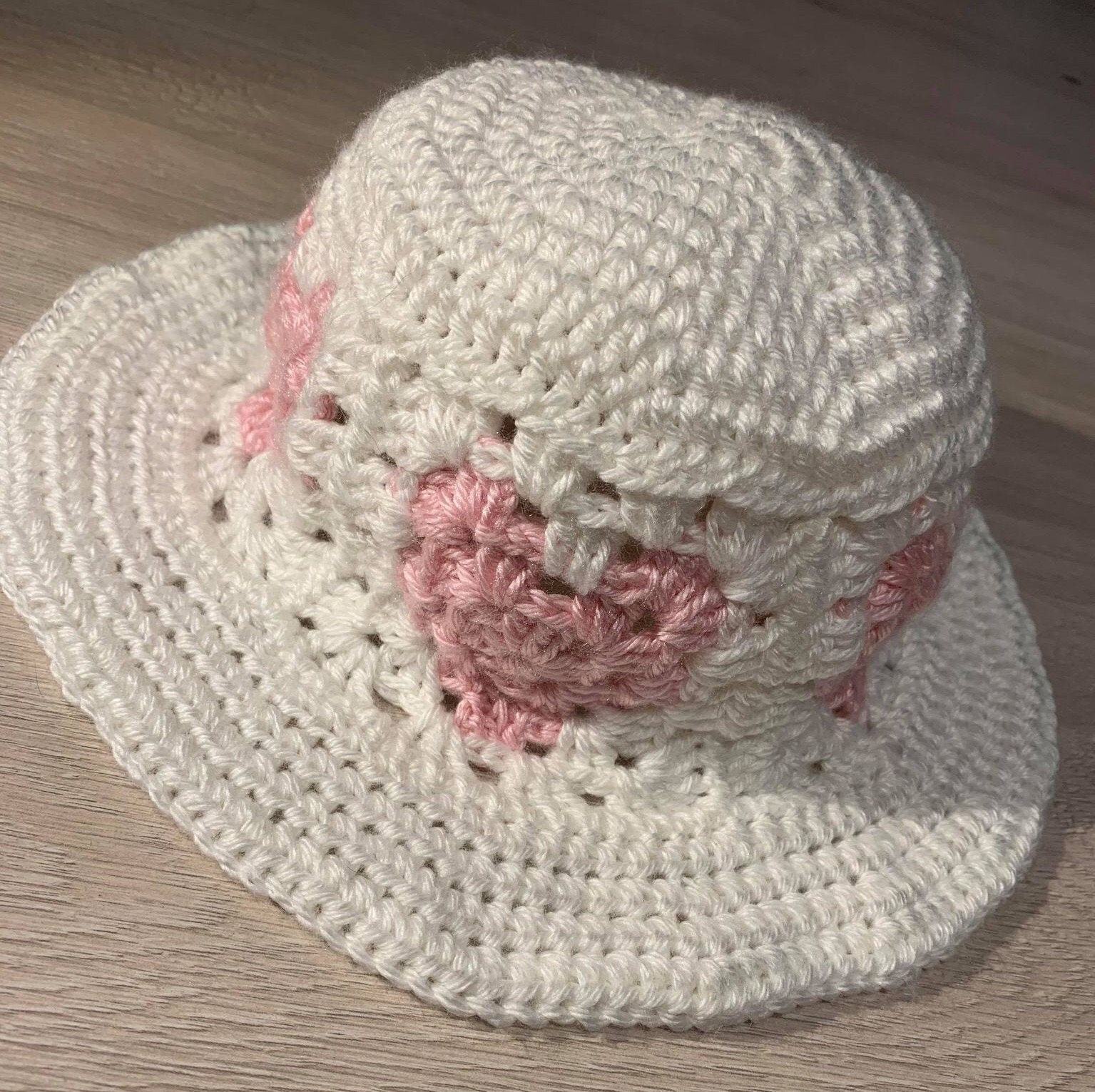 Crochet Heart Bucket Hat made to Order - Etsy