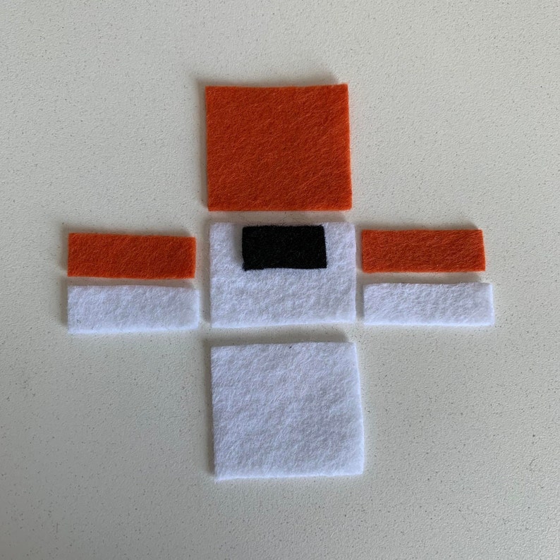 Minecraft Fox Plushie Sewing Pattern sitting Version - Etsy