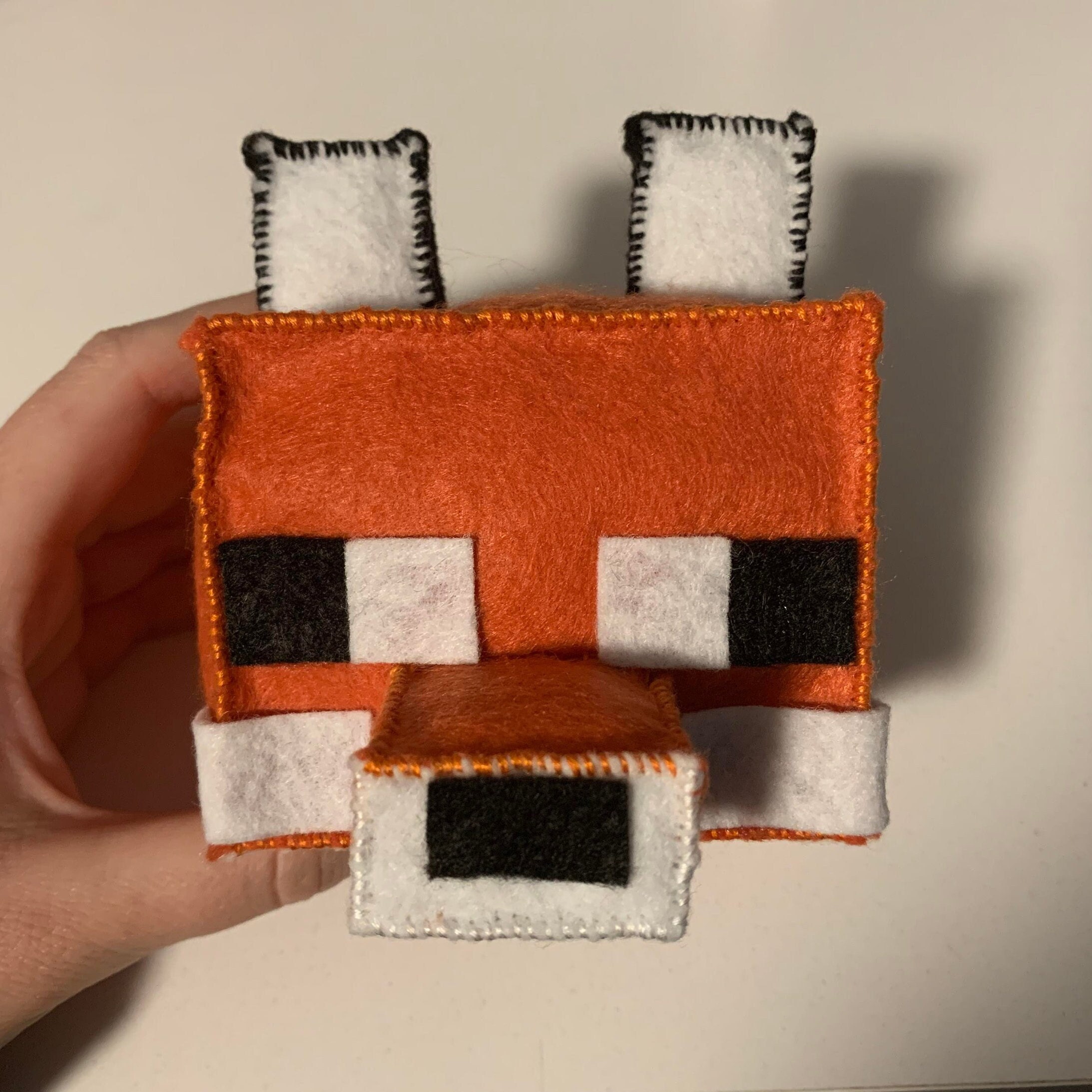 Minecraft Fox Plushie Sewing Pattern sitting Version | Etsy