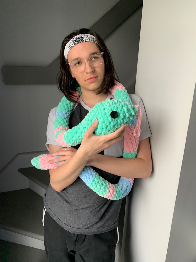 Crochet Giant Snake Plushie custom Made | Etsy