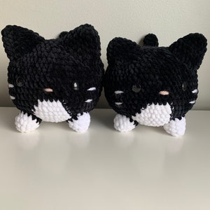 Crochet Round Cat Plushie - Etsy