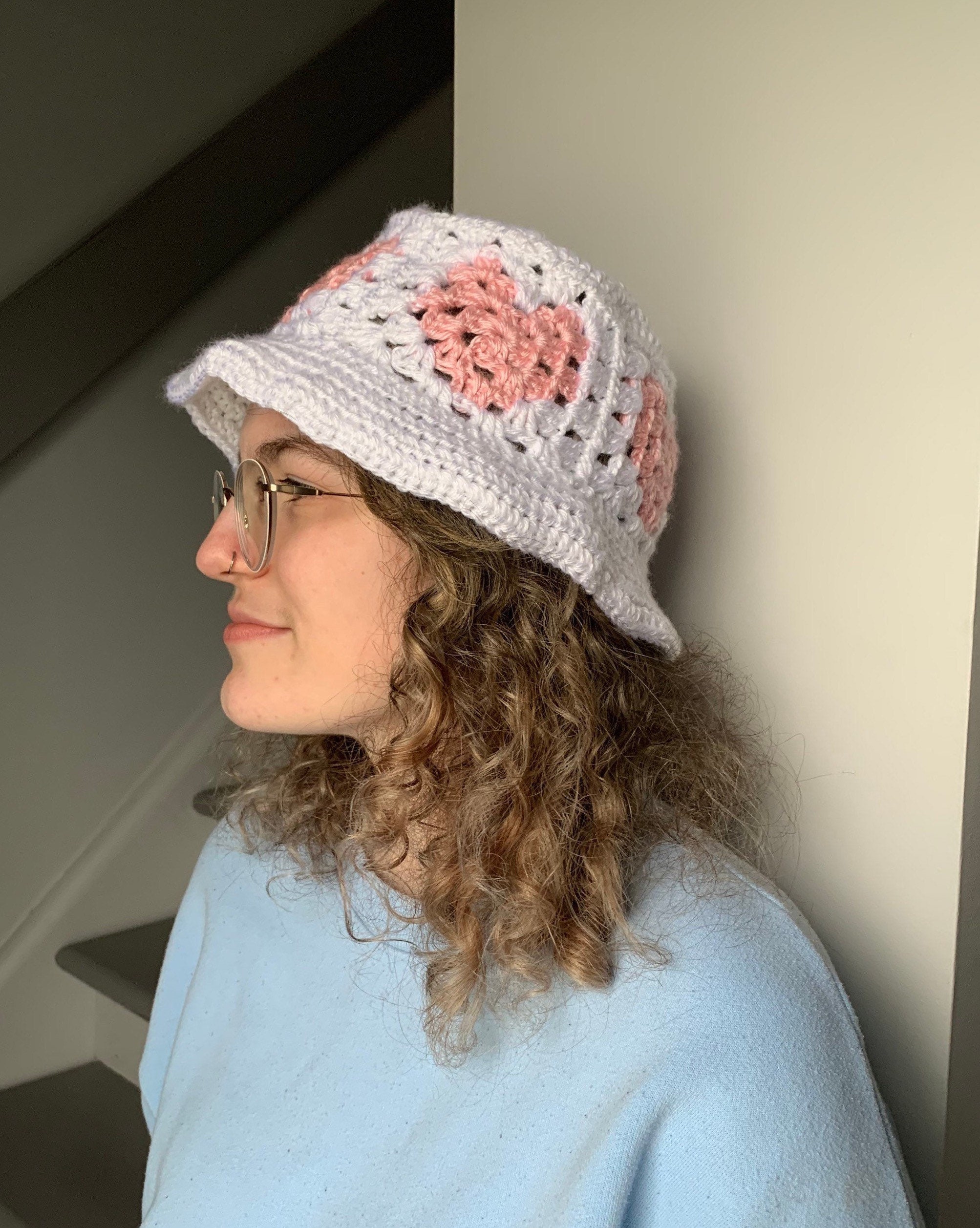 Crochet Heart Bucket Hat made to Order - Etsy