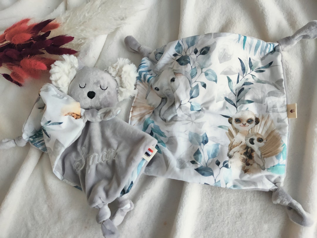 Personalized Baby Koala Comforter Handmade in France / Double Gauze ...