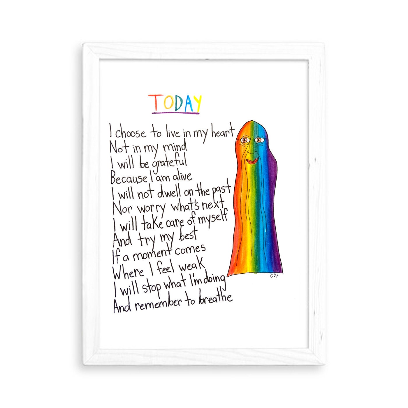 Today Wall Art Print, Educational Poster Learning Wall Art ...