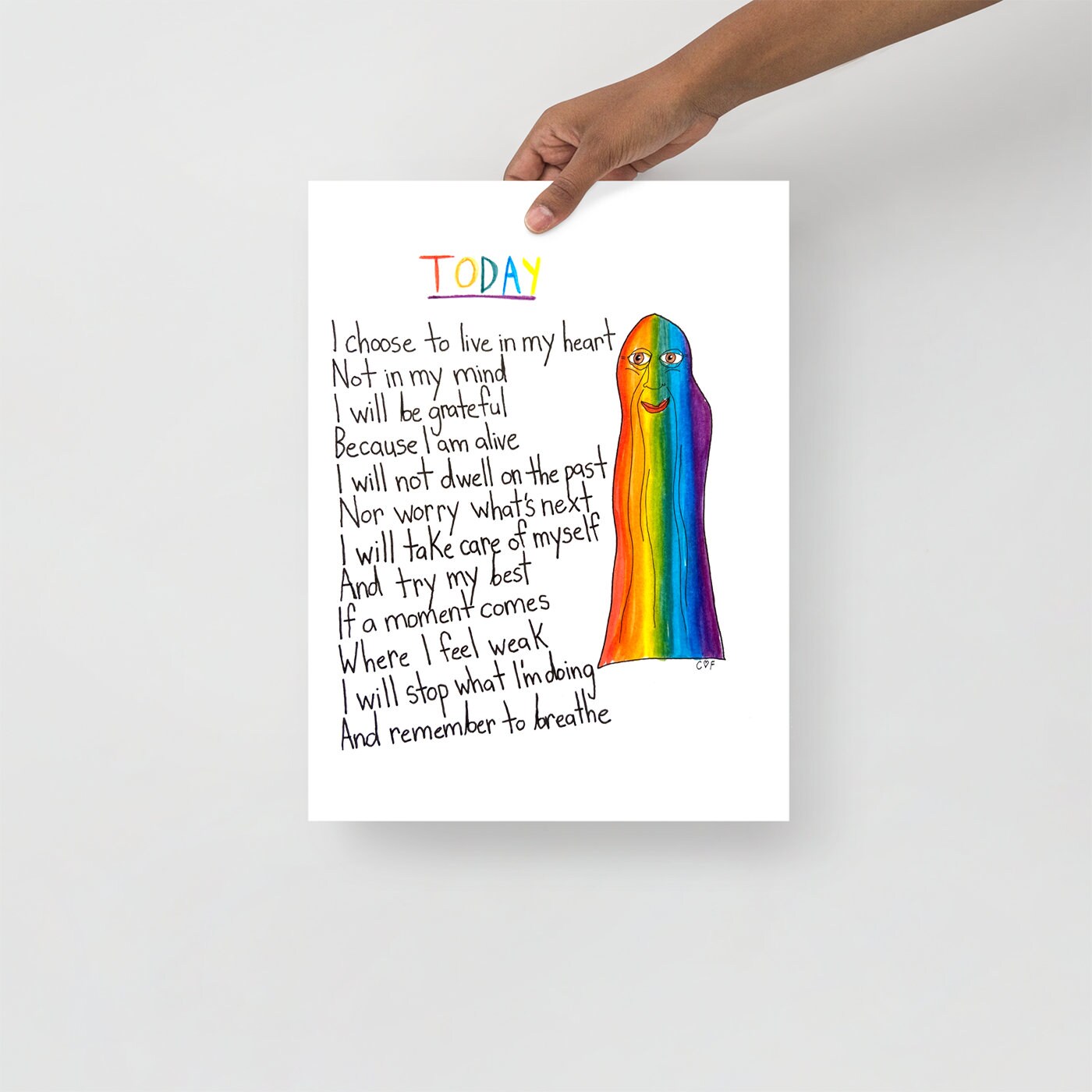 Today Wall Art Print, Educational Poster Learning Wall Art ...