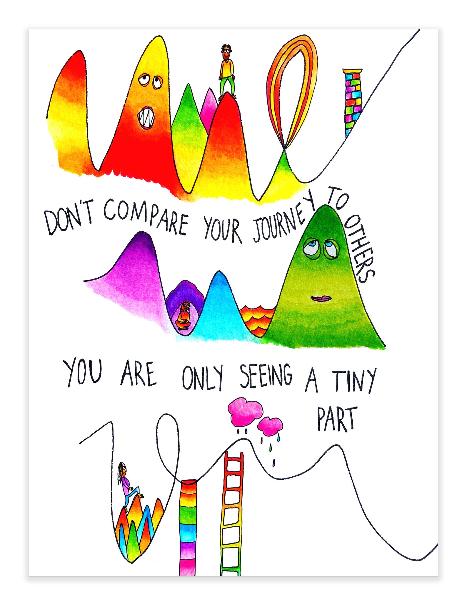 Journey Poster Motivational Wall Art Self Love Print With - Etsy Australia