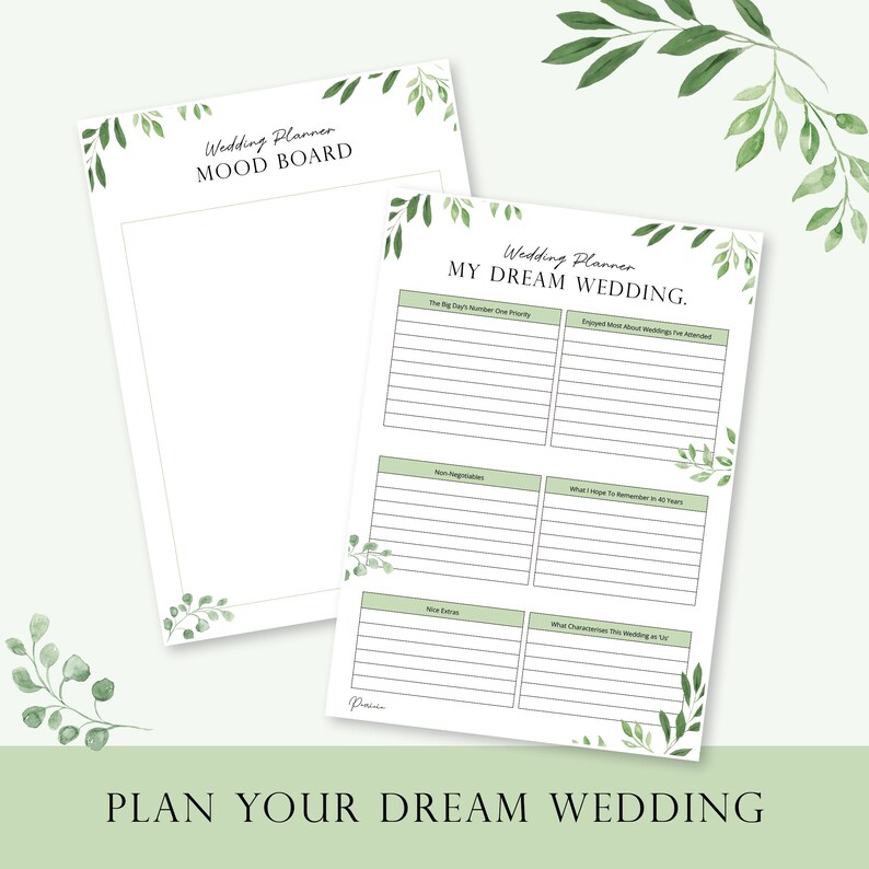 Wedding Planner Printable Printable Wedding Template Pages Wedding Plan ...