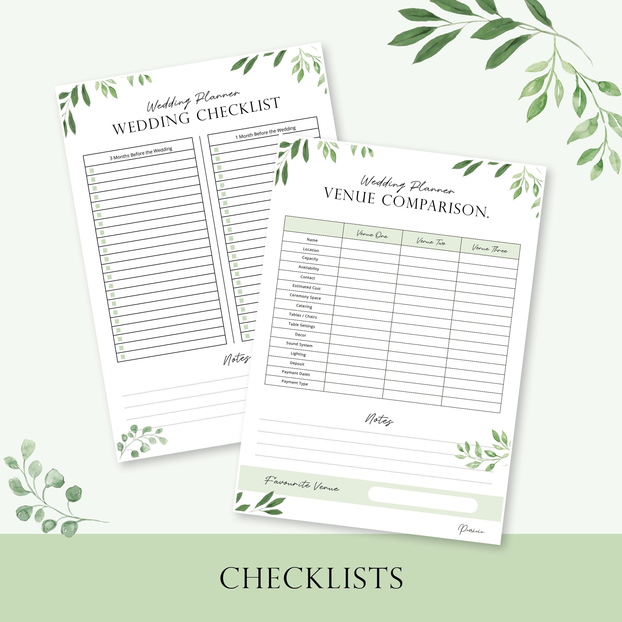 Wedding Planner Printable | Printable Wedding Template Pages | Wedding ...