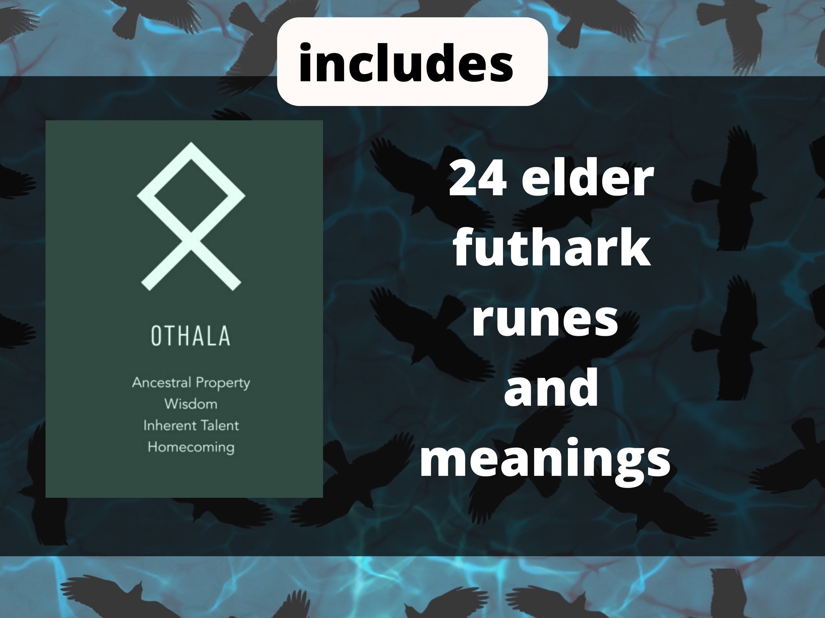 Introduction to the Runes Digital Download , Elder Futhark, Runes ...
