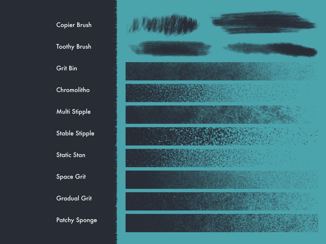 Jake Brush Illustration Set Adobe Photoshop Brush Pack - Etsy