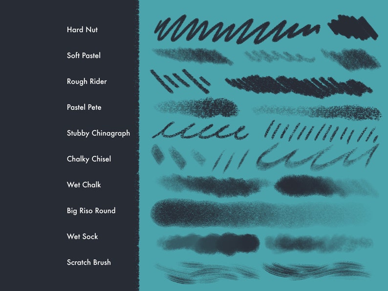 Jake Brush Illustration Set Adobe Photoshop Brush Pack - Etsy