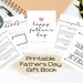 Fathers Day Printable Gift Book / Fathers Day Questionnaire / All About ...