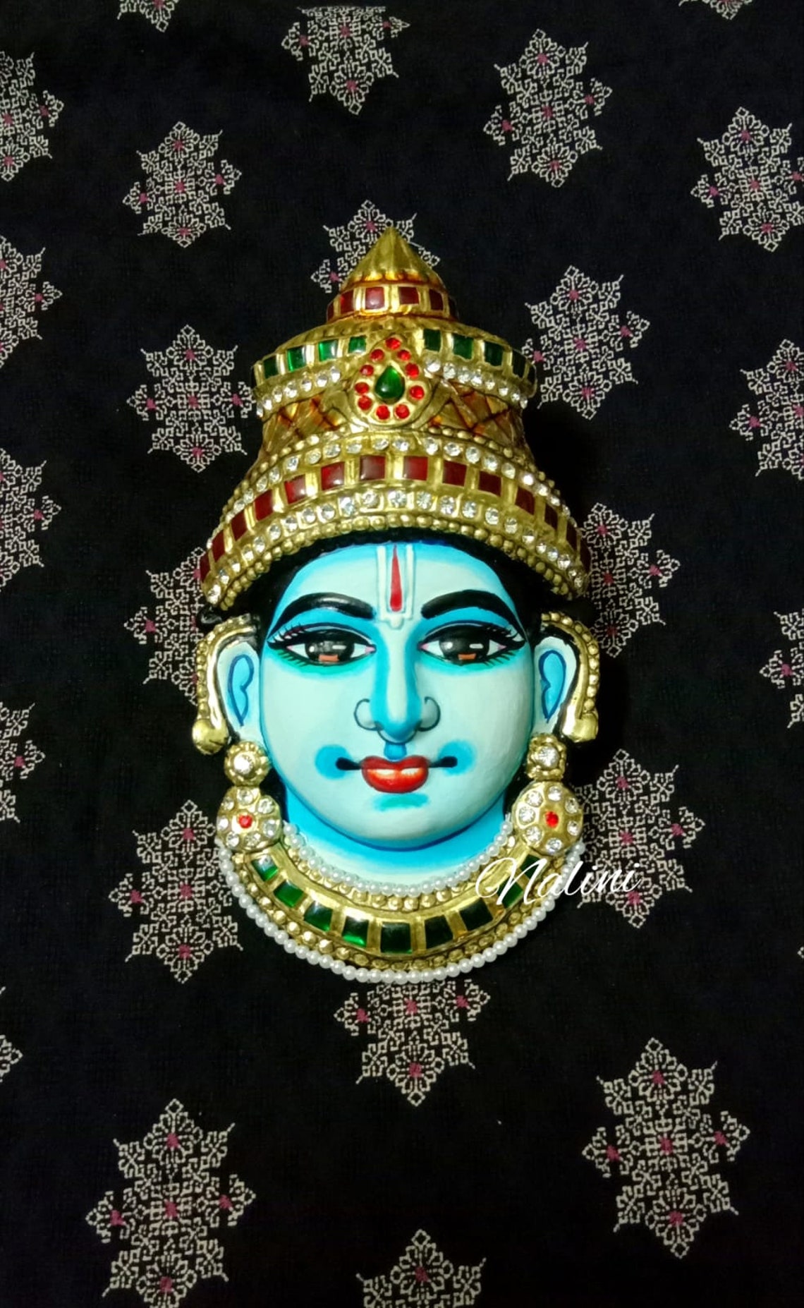 Vishnu Face/mukhawada in Tanjore Style | Etsy