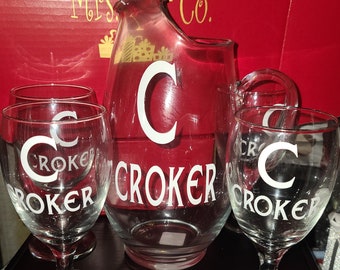 Personalized Glass Pitcher - Etsy