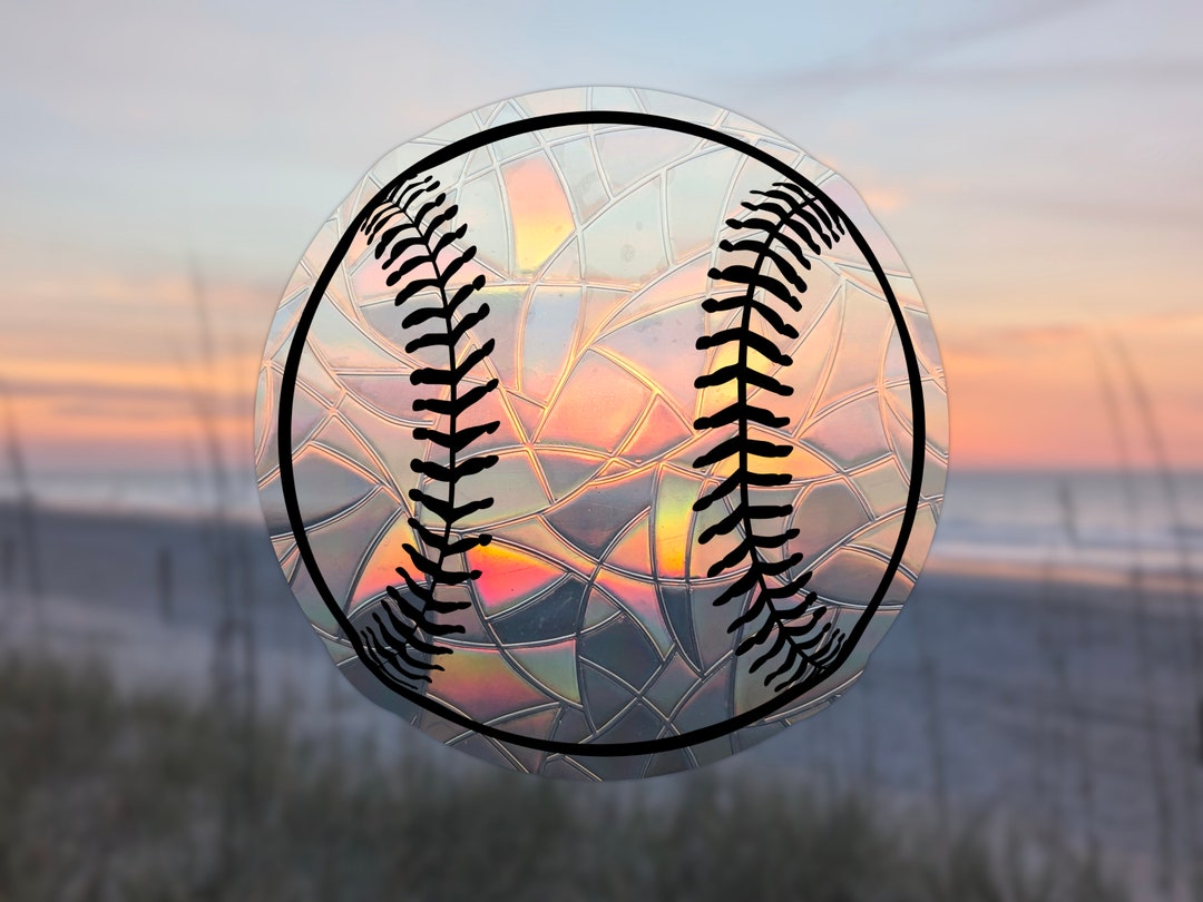 Softball Window Decal, Rainbow Maker Suncatcher for Window, Apartment ...