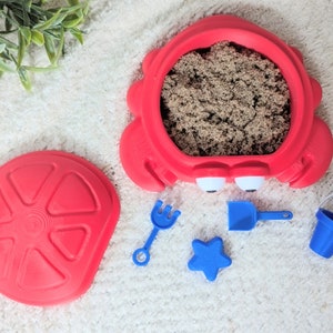 Crab Sandbox With Lid, Zen Garden Desk Decor for Women, Coastal Decor ...