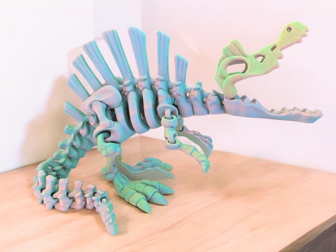 Dinosaur Fidget Toy, Desk Buddy, 3d Printed Figurines, Articulated ...