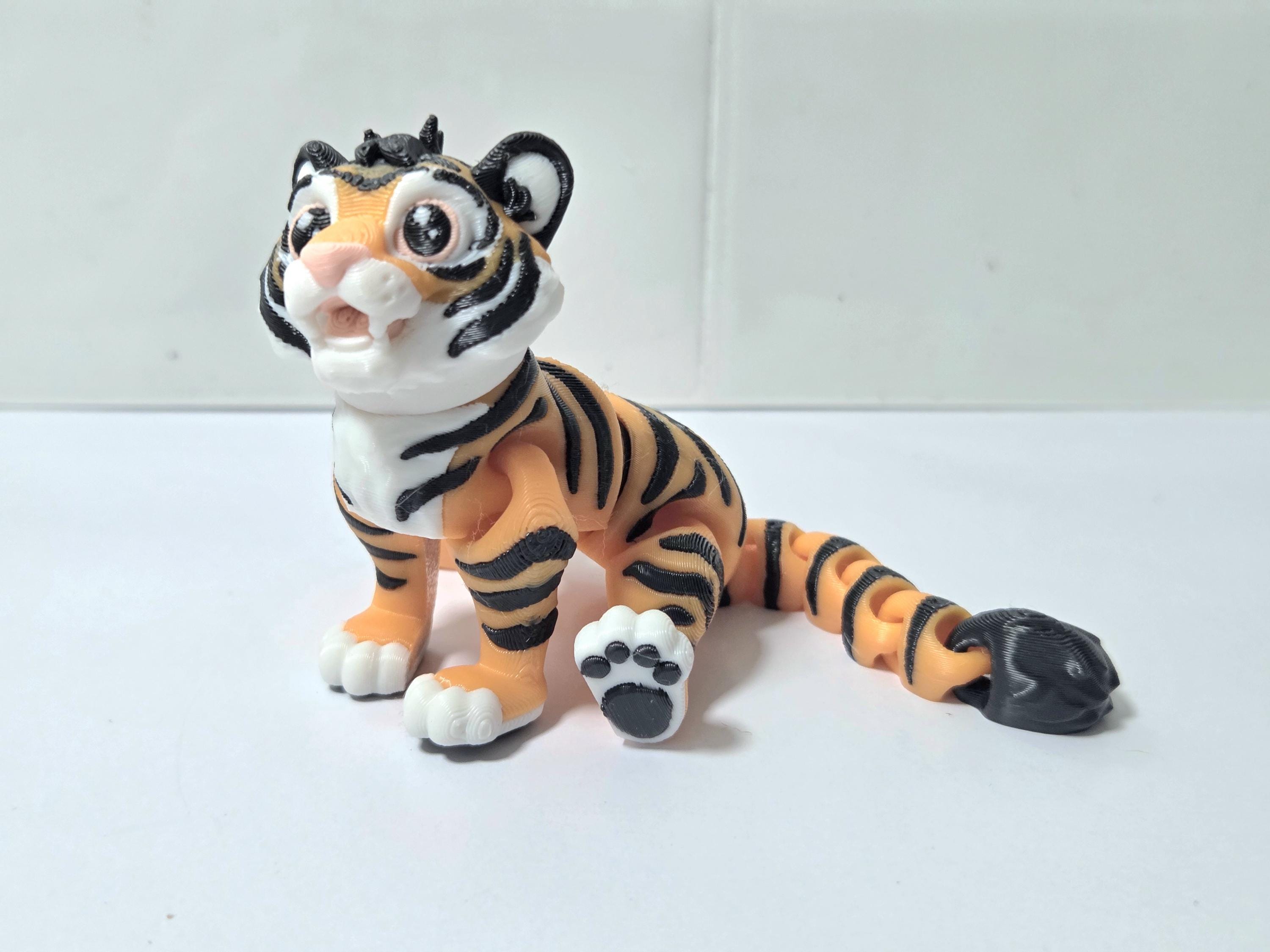 3d Printed Tiger Figurine, Bookshelf Decor for Teen, Easter Gift Basket ...