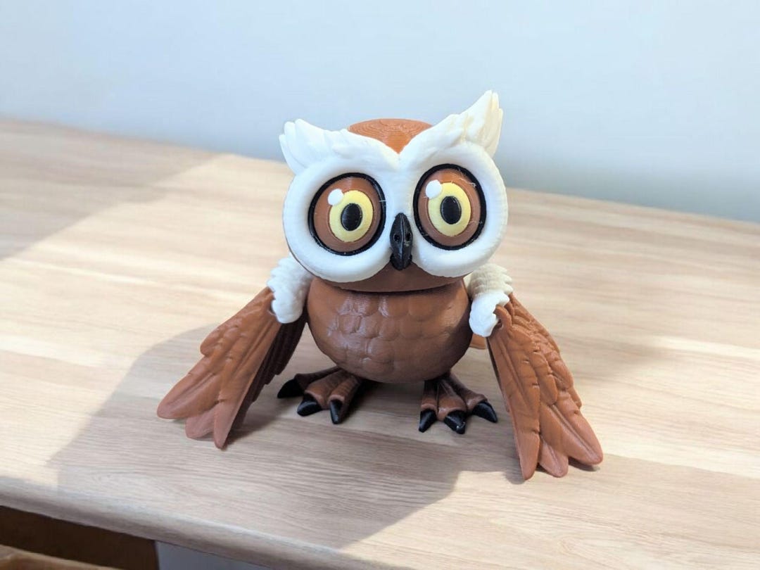 Owl Fidget Toy, Desk Buddy, Mini 3d Animal, Bird Gifts for Women ...