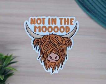 Not in the Mood Cow - Etsy