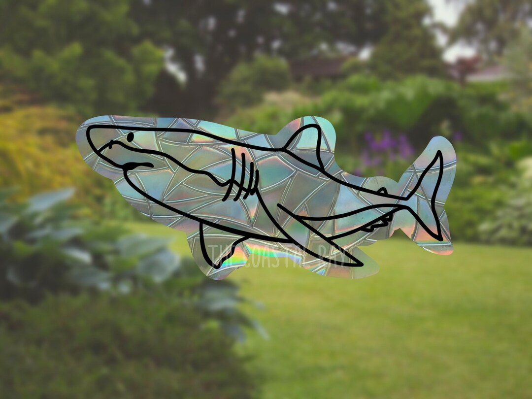 Great White Shark Suncatcher Window Sticker Rainbow Maker - Etsy