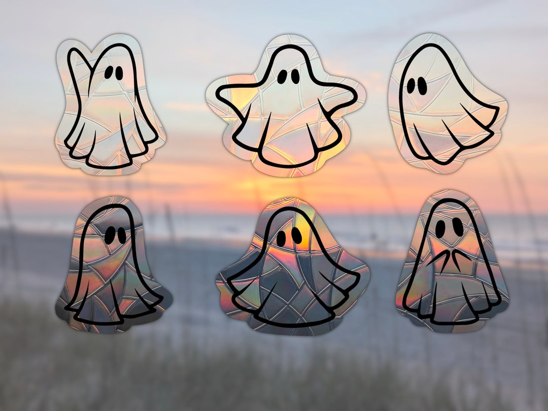 Ghost Suncatcher Window Cling, Fall Office Decor for Women, Spooky ...