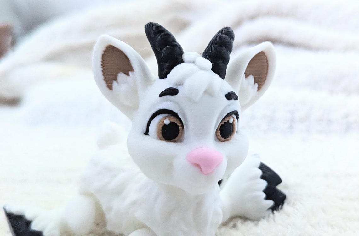 Goat Fidget, Desk Buddy, Mini 3d Animal, Farm Decor for Office, Easter ...