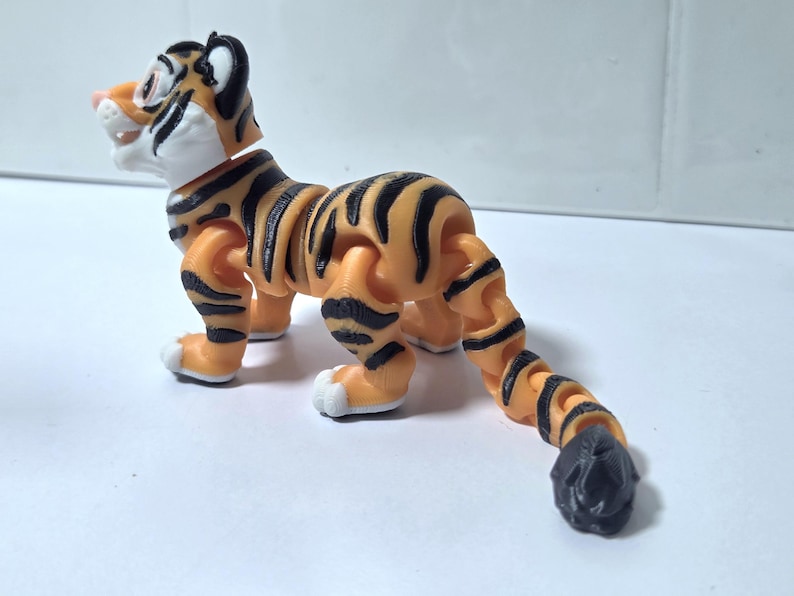 3d Printed Tiger Figurine, Bookshelf Decor for Teen, Easter Gift Basket ...
