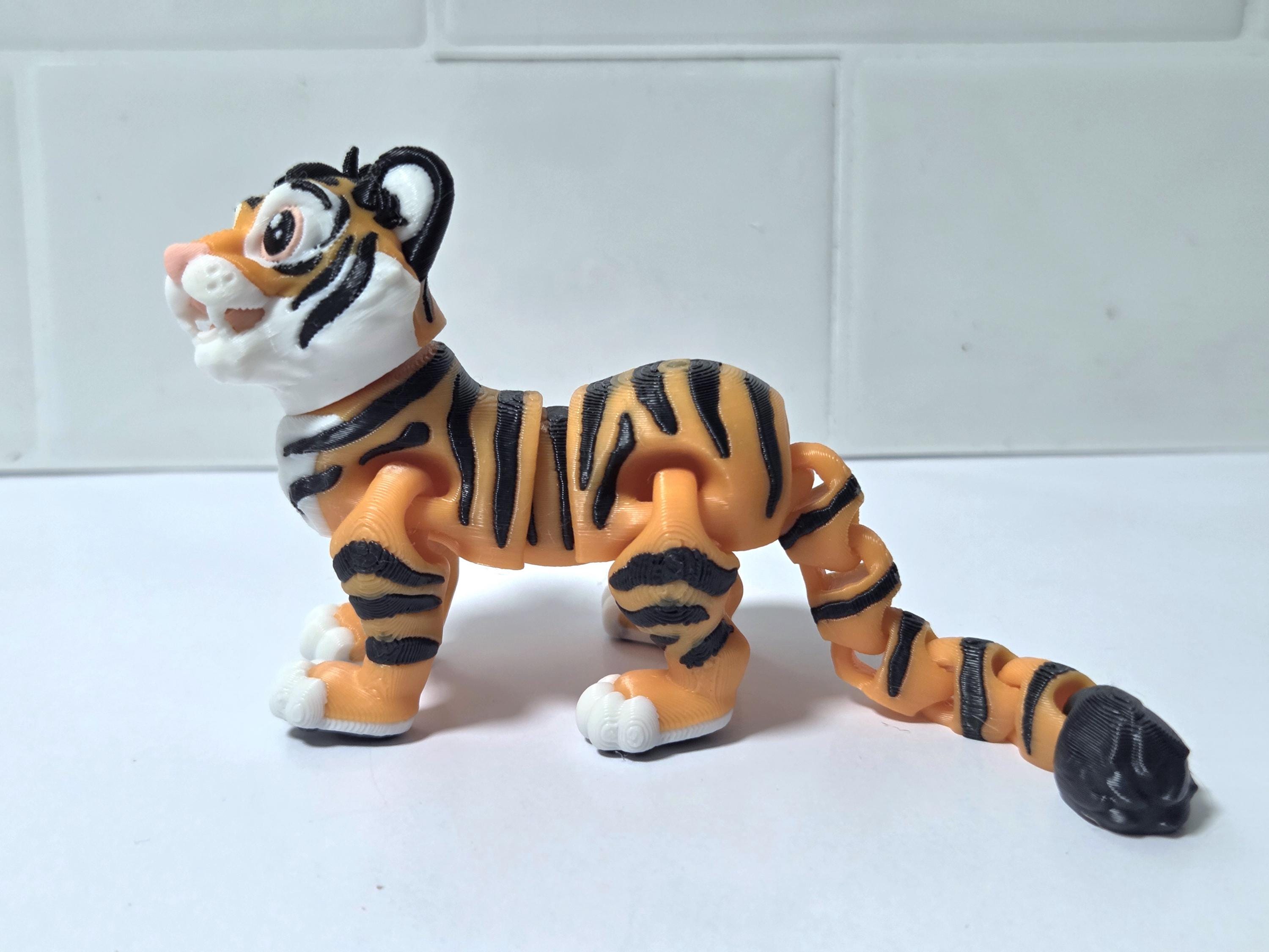 3d Printed Tiger Figurine, Bookshelf Decor for Teen, Easter Gift Basket ...