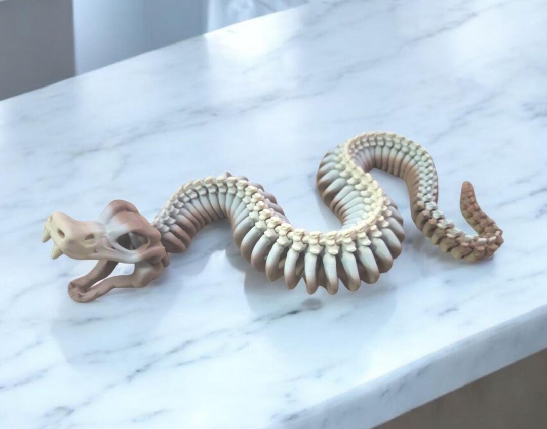 Snake Fidget Toy, Desk Buddy, 3d Printed Figurine, Articulated Animals ...