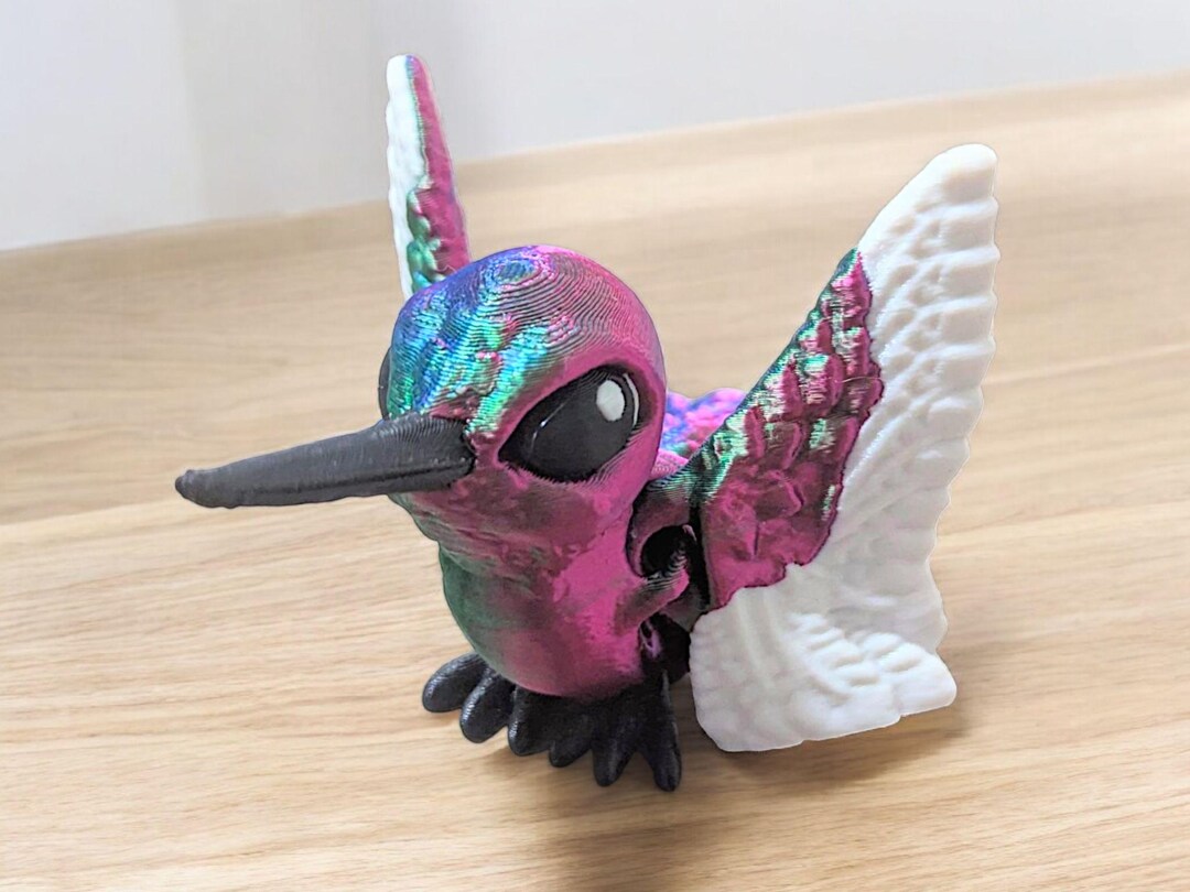 Hummingbird Fidget Toy, Desk Buddy, Mini 3d Animal, Bird Gifts for ...