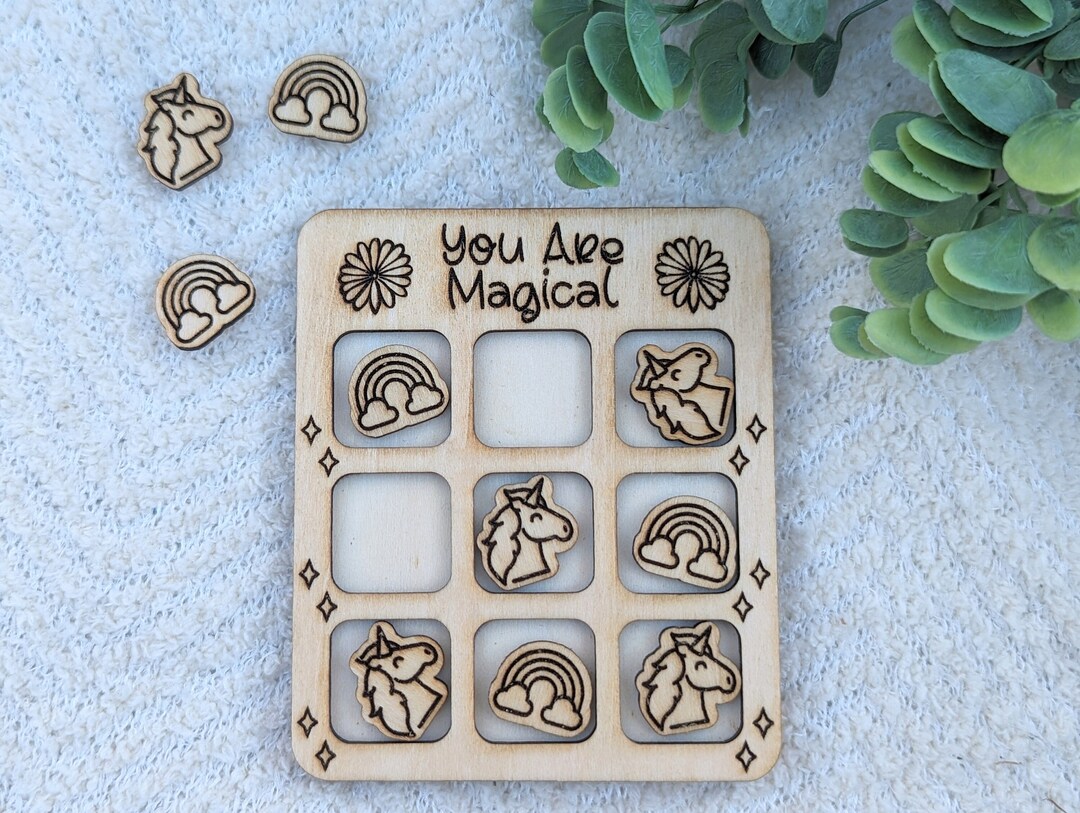 You Are Magical, Tic Tac Toe Board Game, Unicorn Valentine Presents for ...