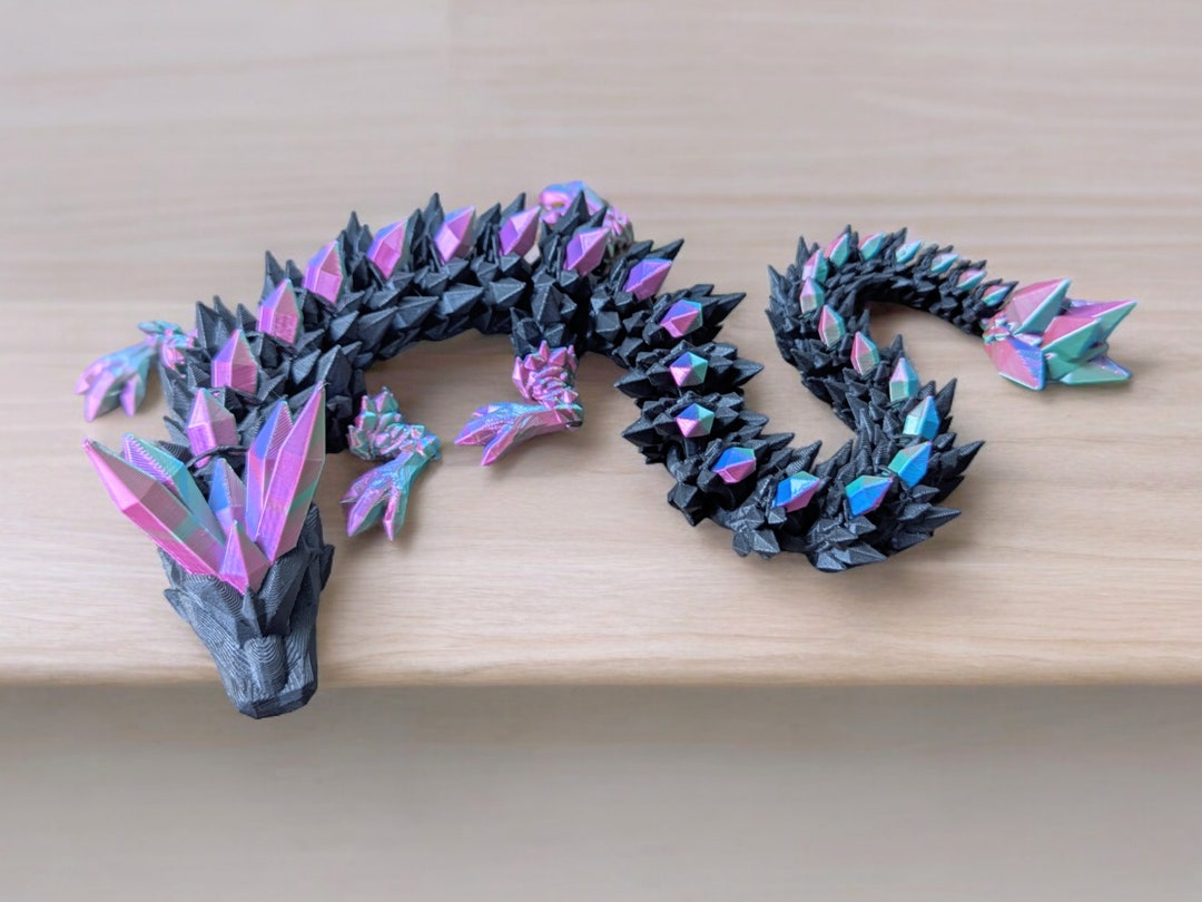 Crystal Dragon Fidget, Desk Pet Mini 3d Animal, Dragon Gift for Women ...