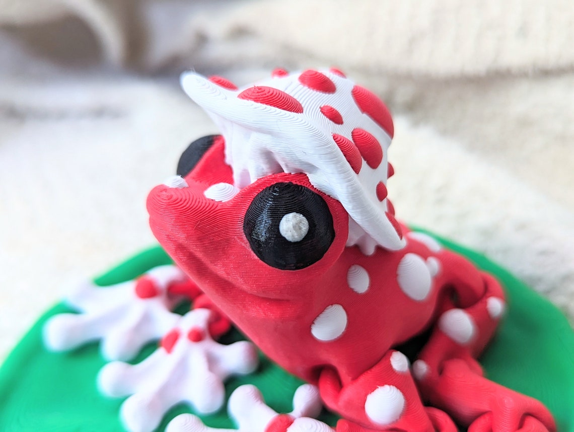 Frog Fidget Toy, Desk Pet Mini 3d Animal, Mushroom Gifts for Women ...