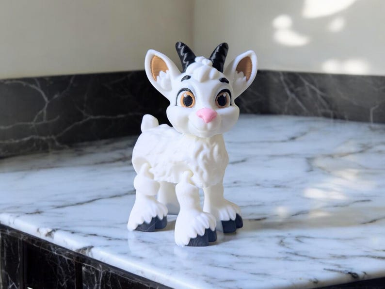 Goat Fidget, Desk Buddy, Mini 3d Animal, Farm Decor for Office, Easter ...