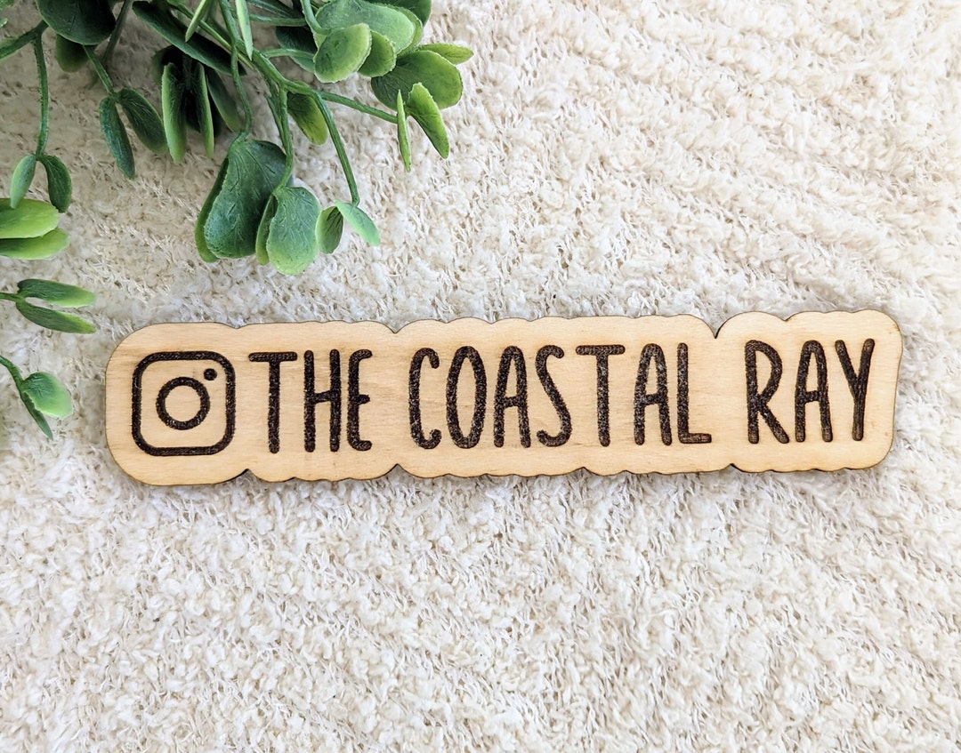 Instagram Handle Sign, Social Media Sign for Business, Business Logo ...
