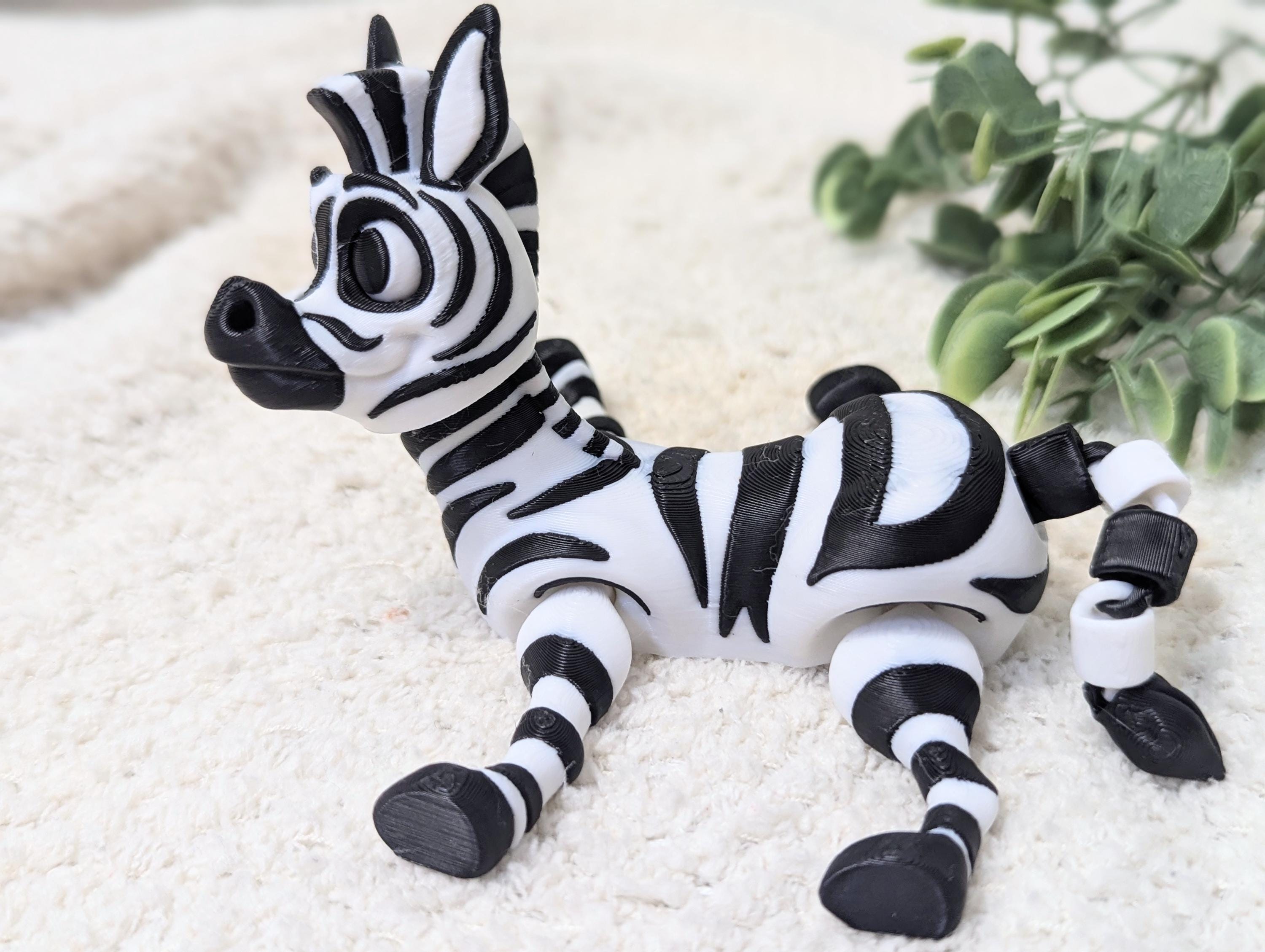 Zebra Fidget Toy, Desk Buddy, Mini 3d Animal, Zebra Gifts for Women ...