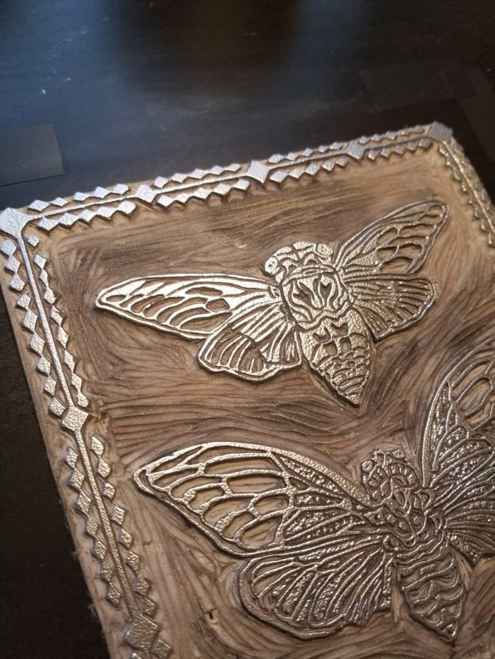 Cicada Print Original Art Linocut Print Hand Carved Entomology Khadi ...