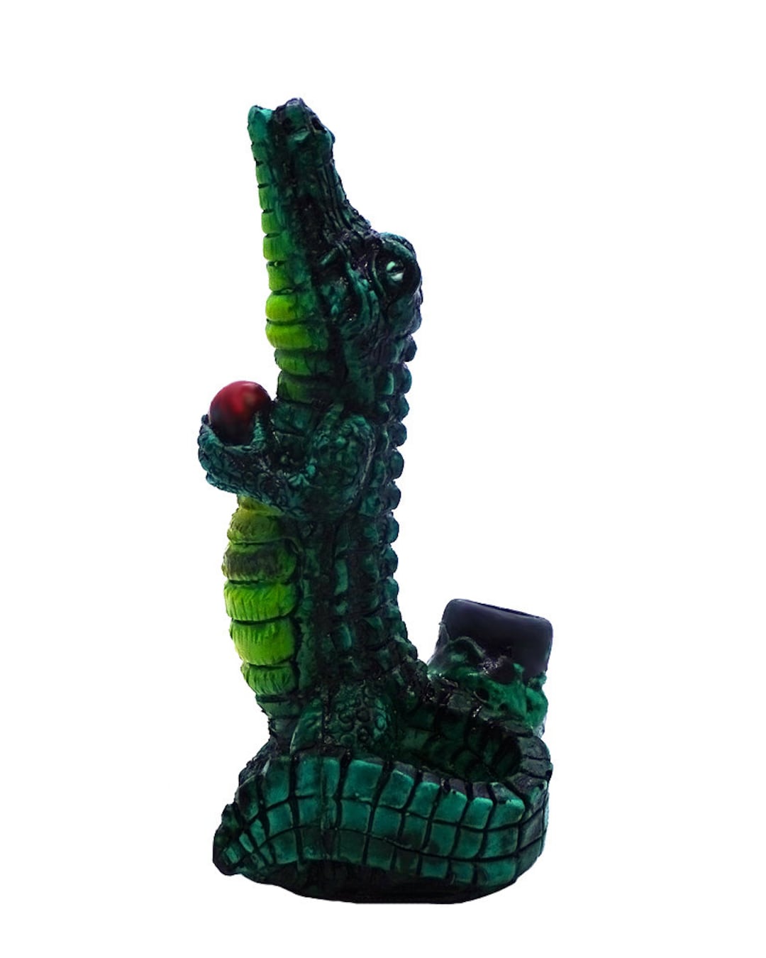 Green Alligator Handmade Smoking Hand Pipe / Pipe / Smoke / Handcraft ...