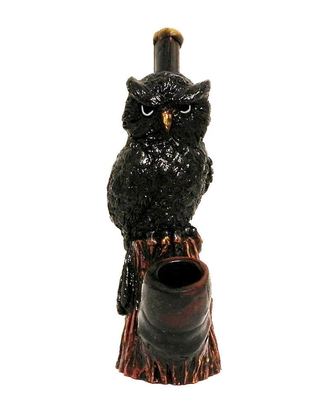 Black Owl Handmade Smoking Hand Pipe / Pipe / Smoke / Handcraft - Etsy