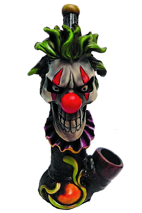Scary Clown Handmade Smoking Hand Pipe / Pipe / Smoke / Handcraft ...