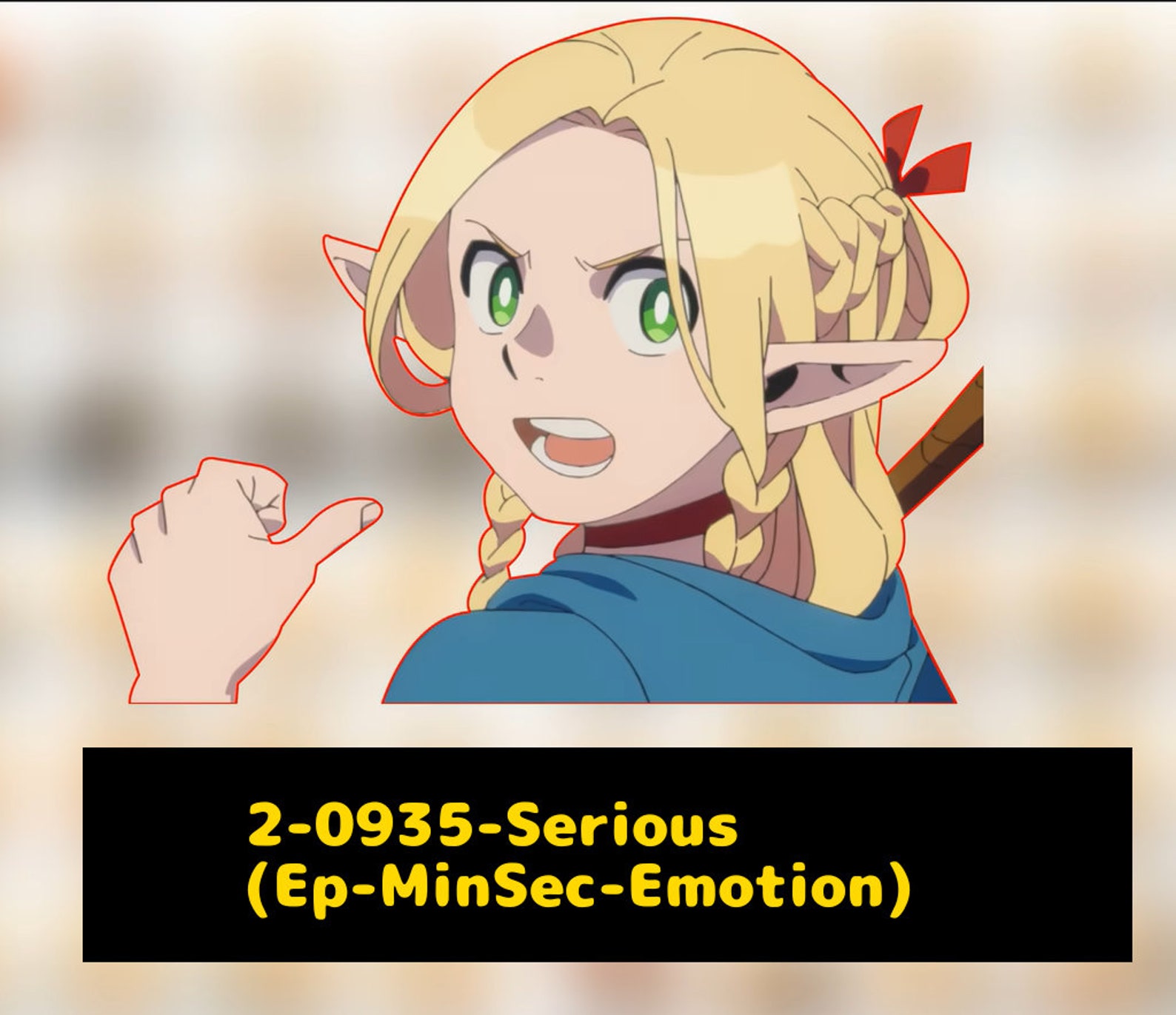 Marcille Delicious in Dungeon マルシル ダンジョン飯 Emotes / Stickers Origin ...