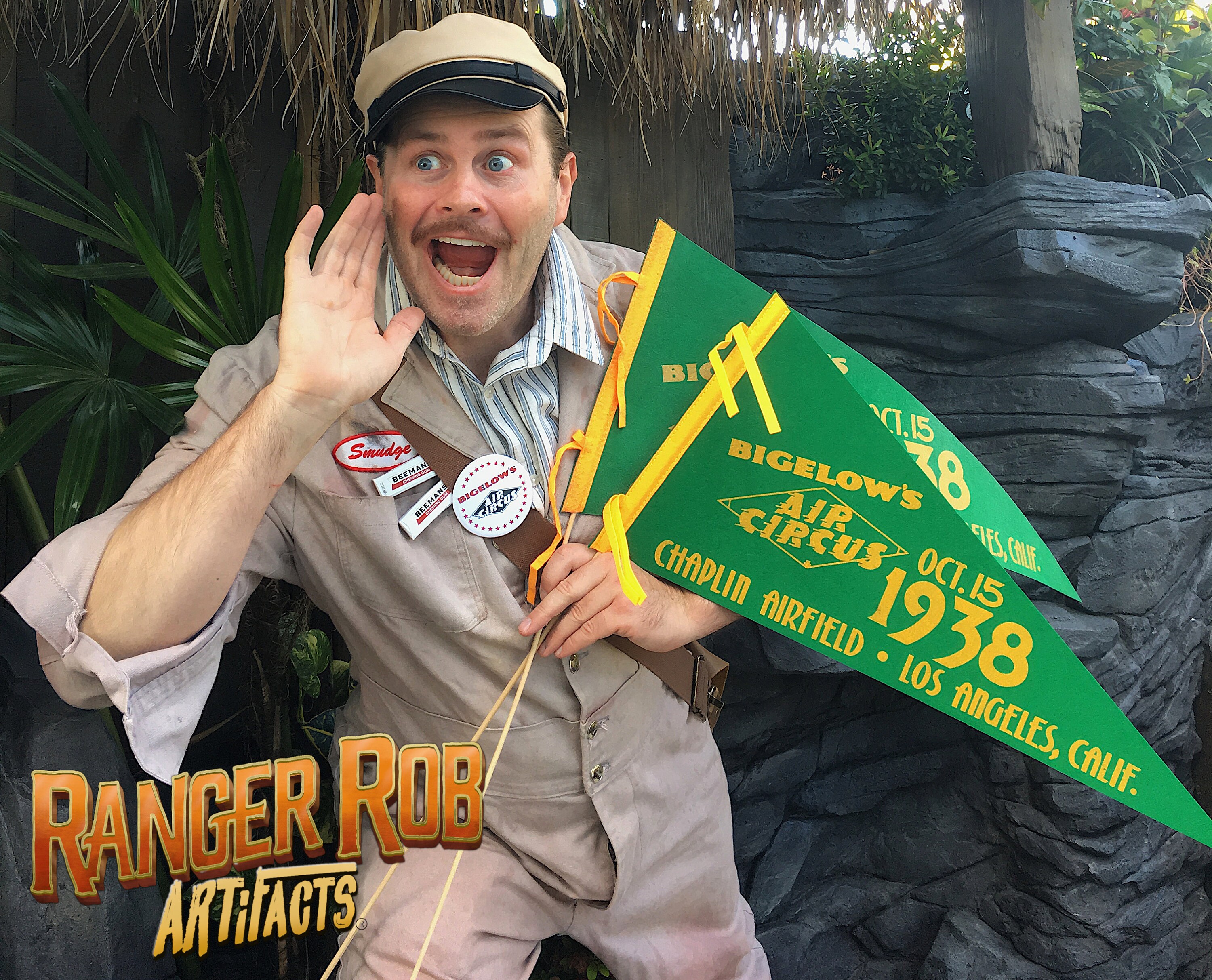 Bigelow Pennant Air Circus Hangar Bar Rocketeer Prop | Etsy