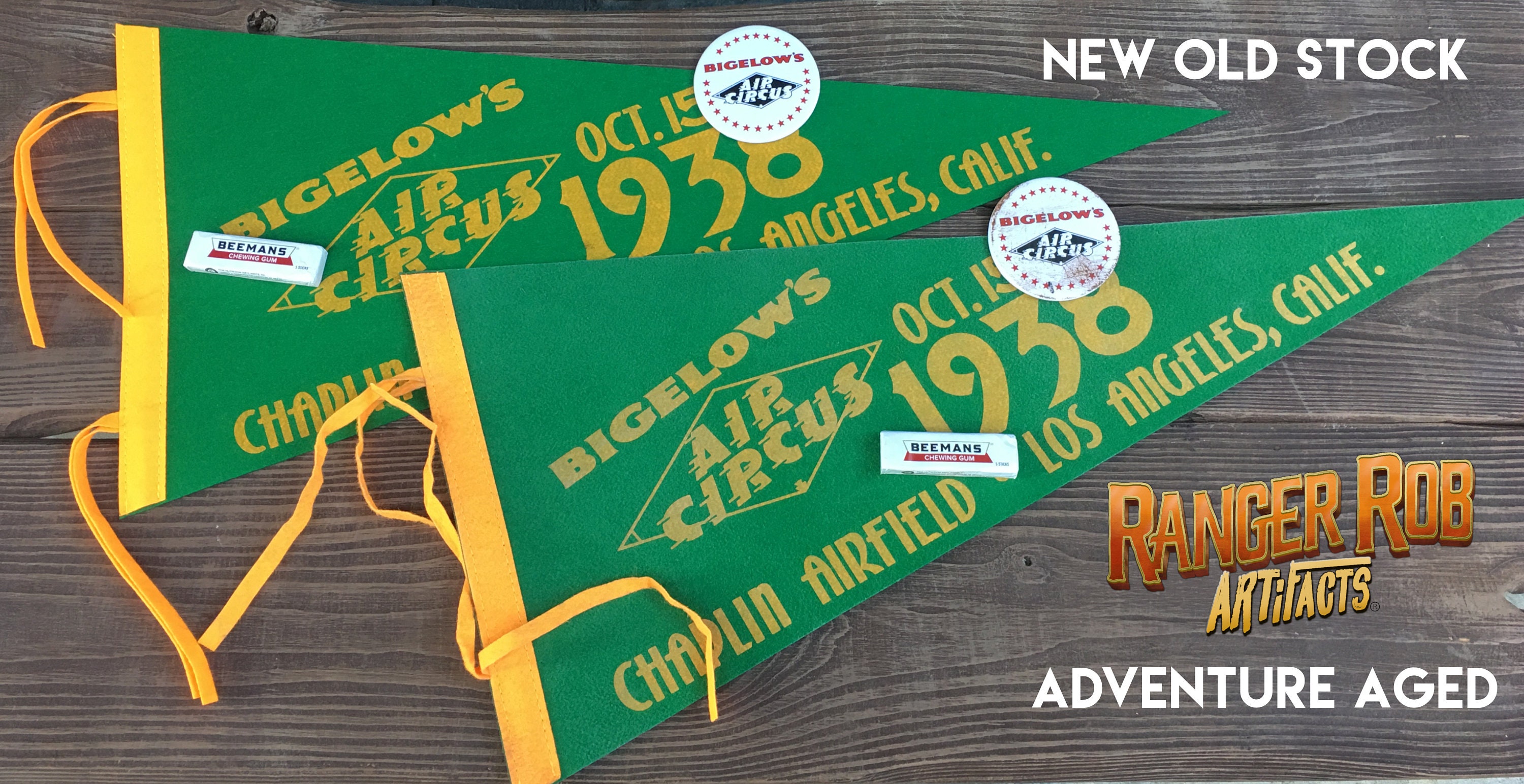 Bigelow Pennant Air Circus Hangar Bar Rocketeer Prop - Etsy