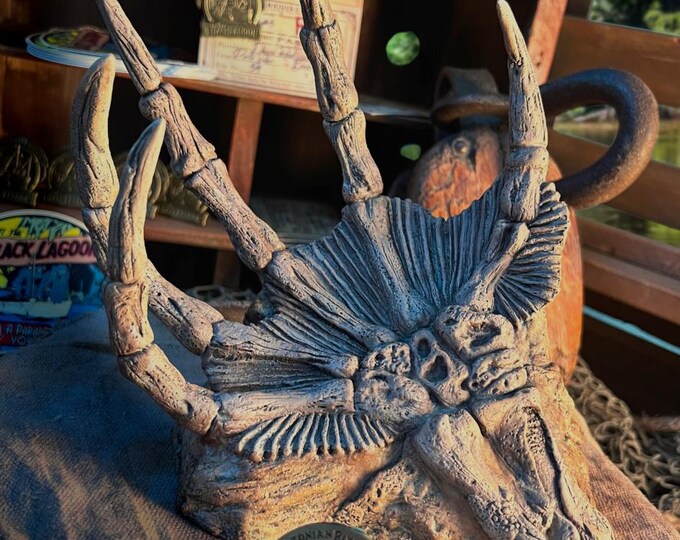 Black Lagoon - Skeleton Fossil - Creature Hand - Sculpture Replica - Etsy