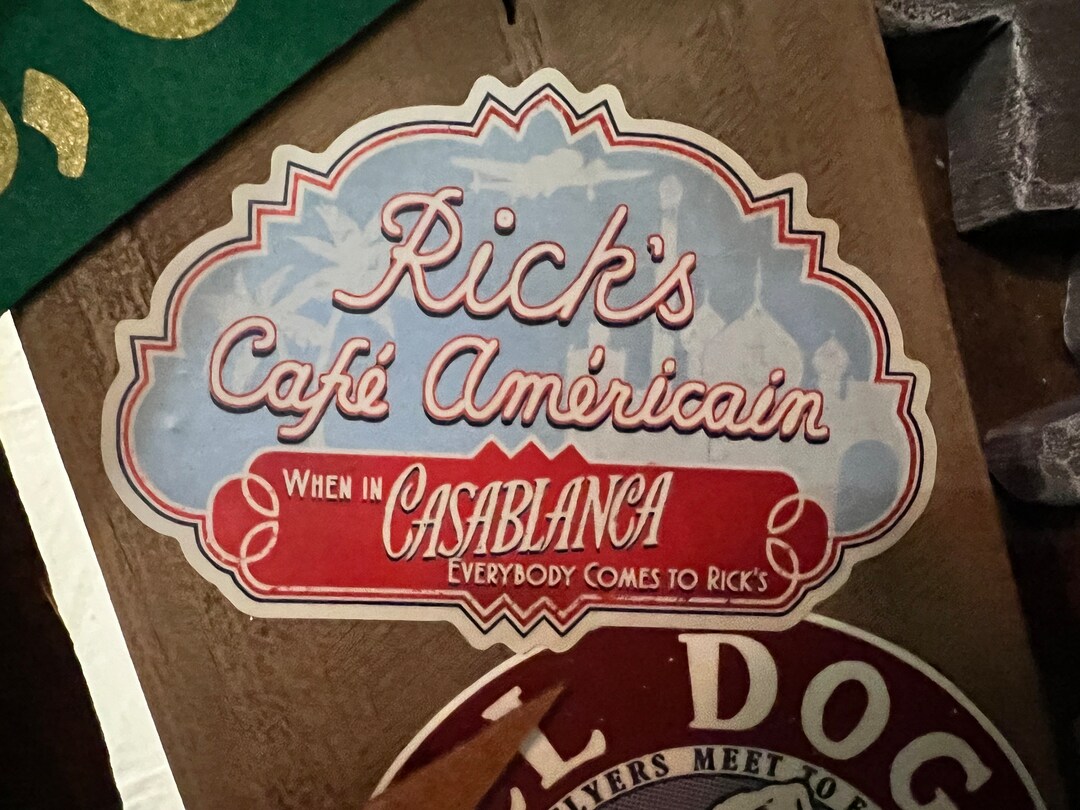 Rick's Cafe Americain Luggage Sticker - VINTAGE - Etsy