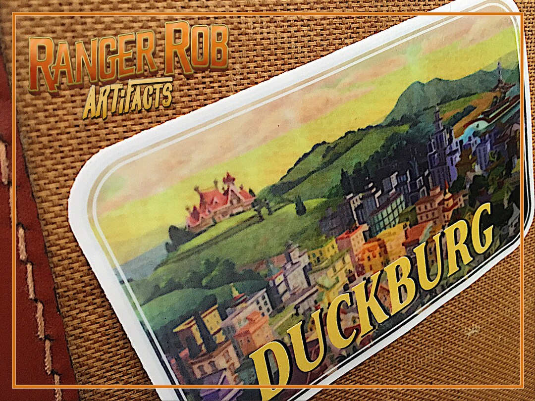 Duckburg - Luggage Sticker -travel -ducktales -animal Kingdom - Etsy