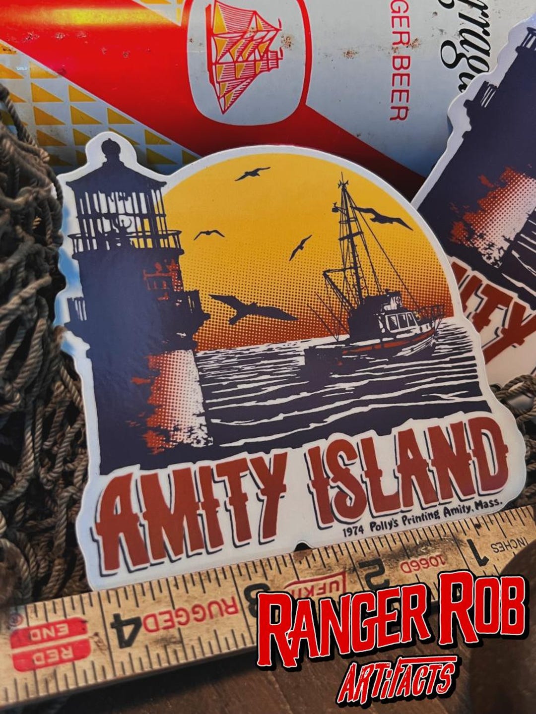 Vintage - JAWS - Shark - AMITY - ORCA - Nautical - Quint - Brody ...