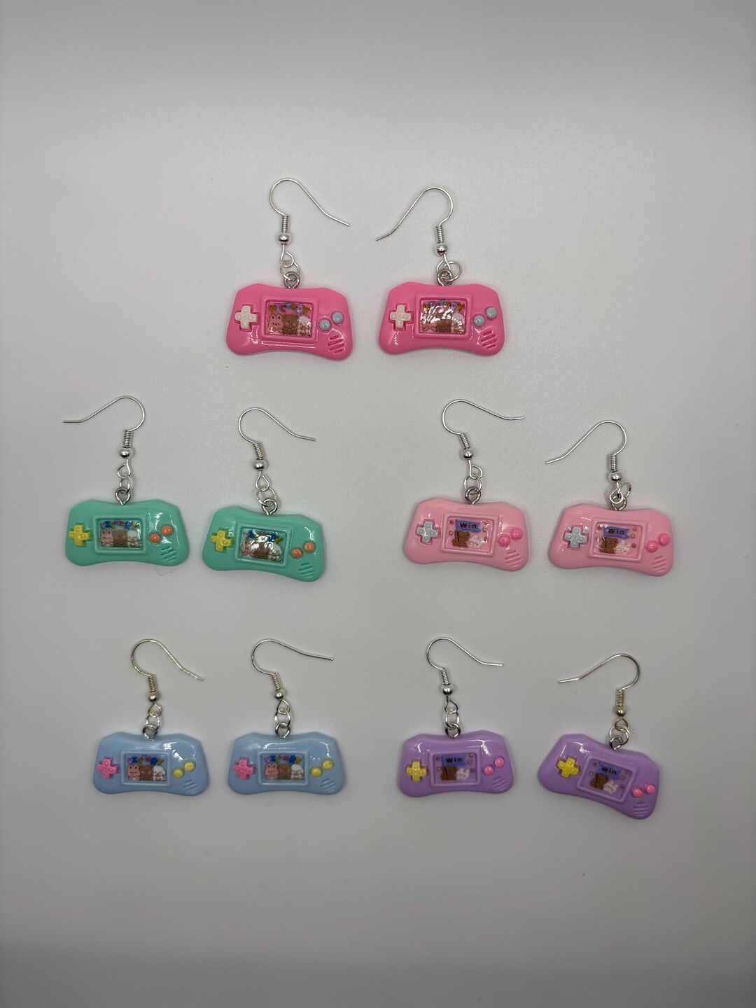 Retro Game Console Earrings | Mini Handheld Gamer Earrings | Kawaii ...