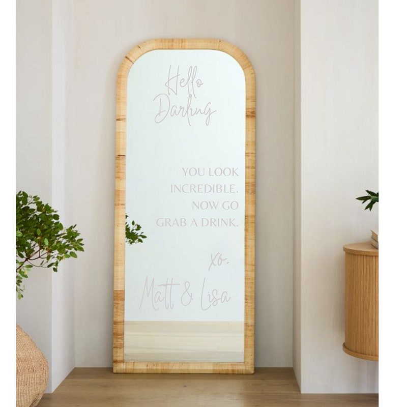 Mirror Decal Wedding - Etsy